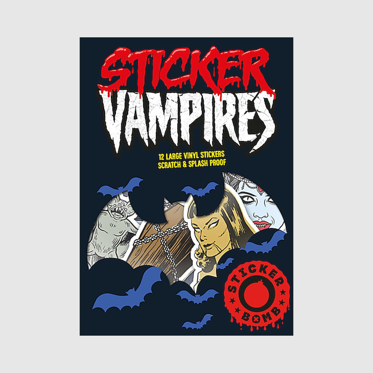 Sticker Vampires: 12 Large Vinyl Stickers Scratch & Splash Proof ...